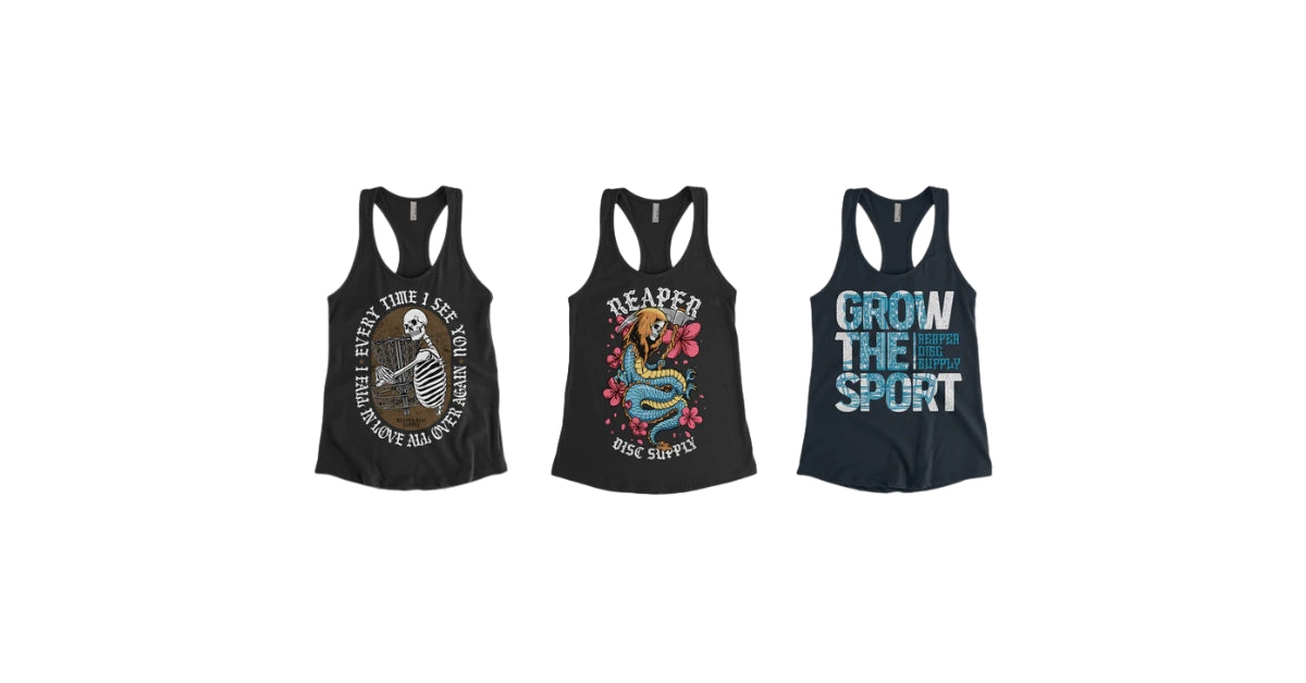 Men & Women's Disc Golf Tank Tops by Reaper Disc Supply